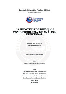La hipótesis de Riemann como problema de análisis funcional