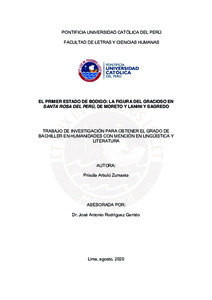 El primer estado de Bodigo: la figura del gracioso en Santa Rosa del ...