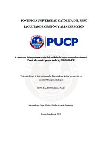 Avances en la implementación del análisis de impacto regulatorio en el ...